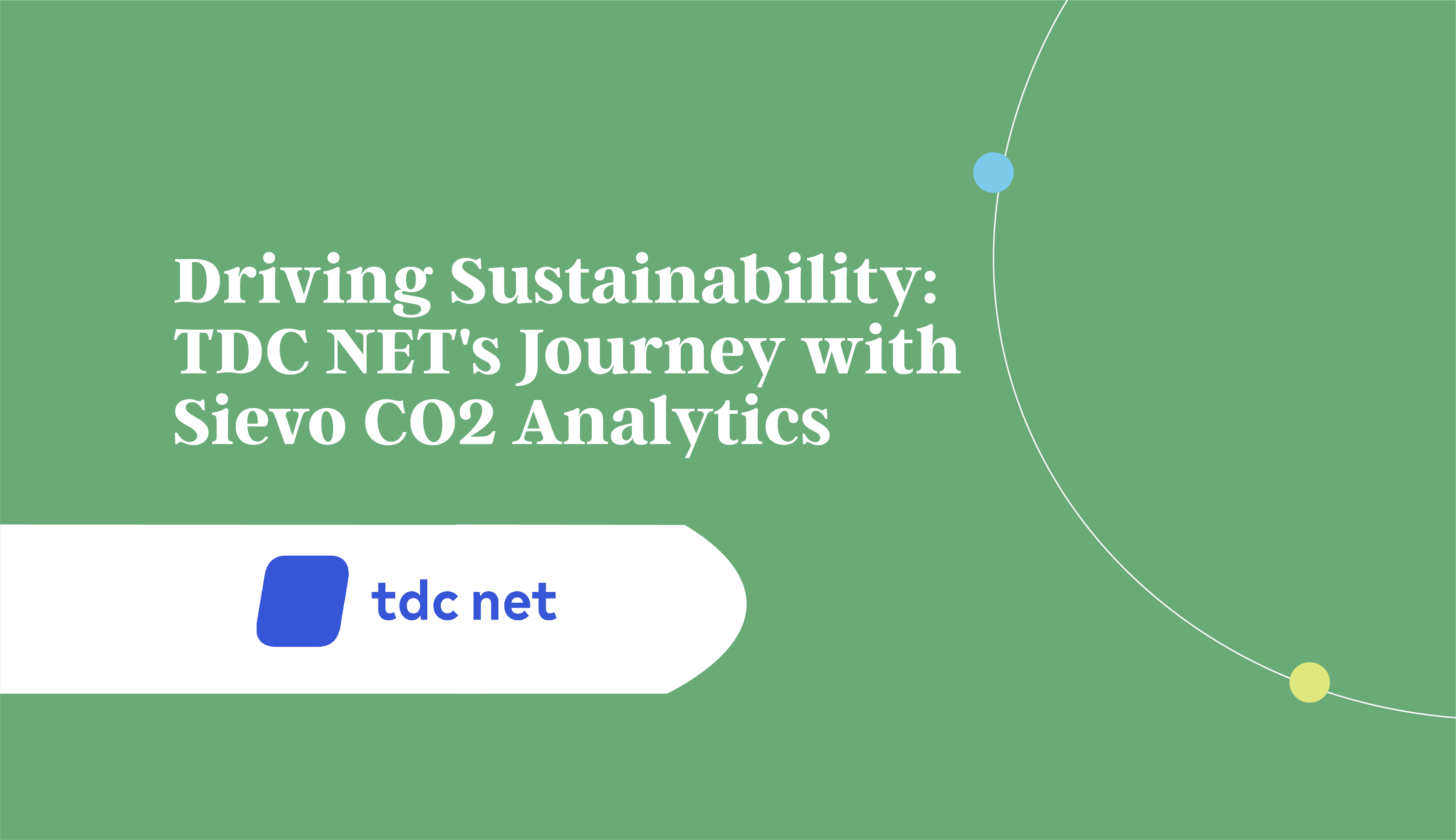 Driving Sustainability: TDC NET's Journey with Sievo CO2 Analytics